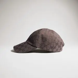 Gucci Gg Cotton Canvas Baseball Hat - Brown