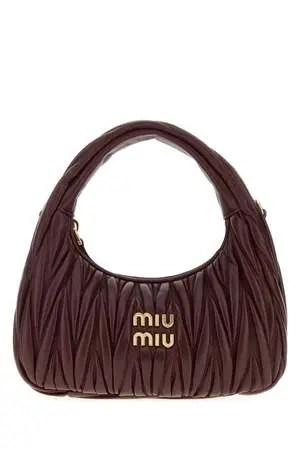 Miu Miu Nappa Leather Handbag - Red