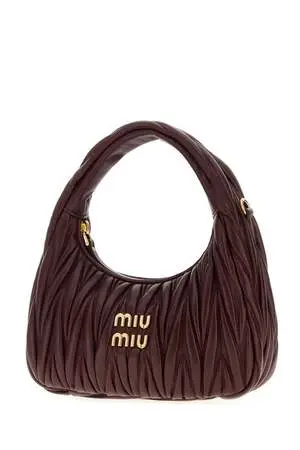 Miu Miu Nappa Leather Handbag - Red