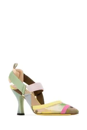 Fendi Mesh Colibri Pumps - Multicolor