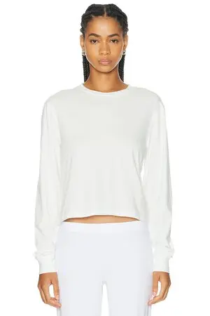 Eterne Long Sleeve Boxy Tee - Ivory