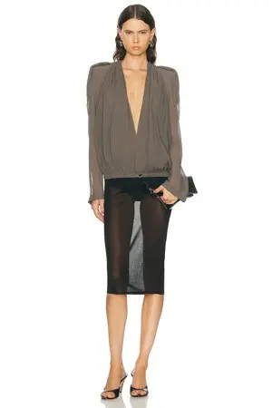 Rick Owens Maria Jacket - Dust