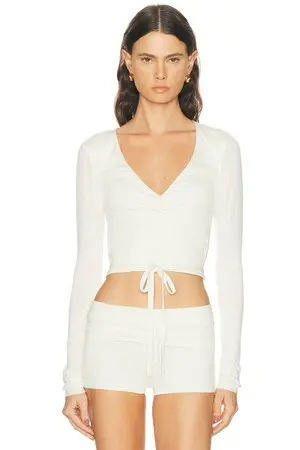 Eterne Wrap Top - Ivory