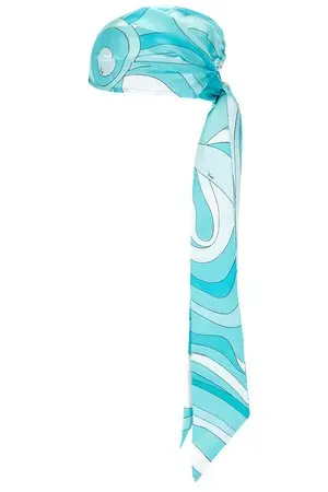 Emilio Pucci Silk Bandana - Turquoise