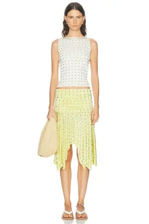 SIEDRES Zelna Studded Jersey Tank Top