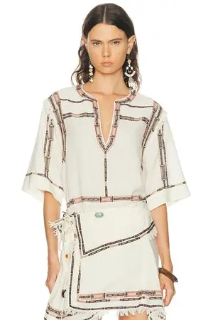 Women's Linen Blend Short Sleeve Blouses
