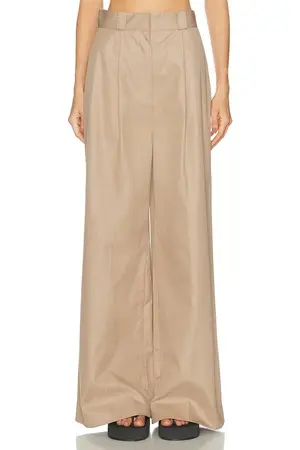 Women's High-Waisted Straight Leg Fleece Pants