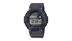 Casio Digital Sport Watch With Gray Dial And Strap - Rubber