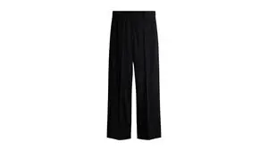 H&m Tailored Wool Trousers - Black