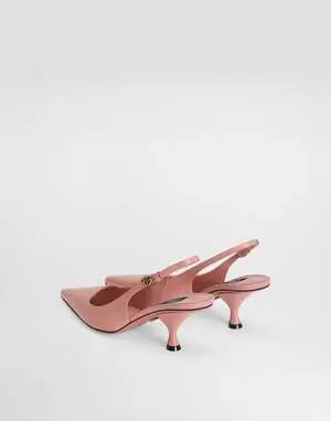 Dolce & Gabbana Lollo Polished Calfskin Slingback