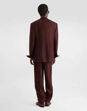 Dolce & Gabbana Double-breasted Linen Canvas Jacket