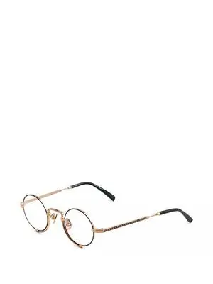 Matsuda Engraved Round-frame Glasses - Gold