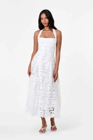 NICHOLAS Elisabeth Lace Midi Dress