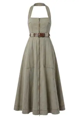 NICHOLAS Anastasia Dress - Sage