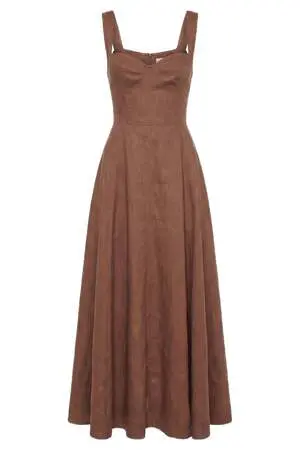 NICHOLAS Anya Linen Dress - Mocha
