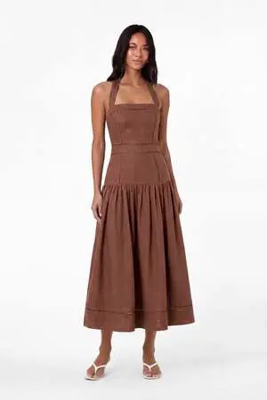 NICHOLAS Vivianne Dress - Mocha