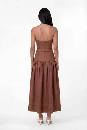NICHOLAS Vivianne Dress - Mocha
