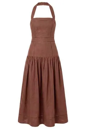 NICHOLAS Vivianne Dress - Mocha
