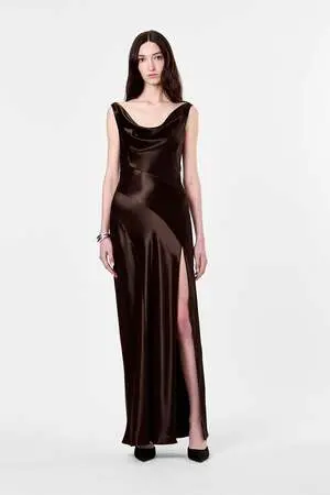 NICHOLAS Alfina Gown - Cacao