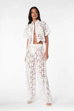NICHOLAS Sonora Lace Shirt - Ivory
