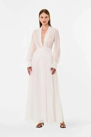 NICHOLAS Jocelyn Maxi Dress - Ivory