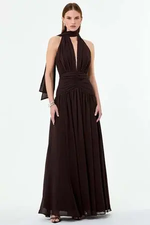 NICHOLAS Arelle Maxi Dress - Mocha