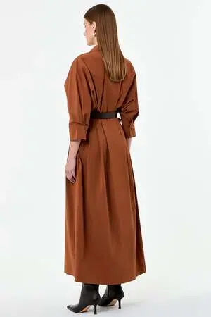 NICHOLAS Lanae Dress - Chestnut