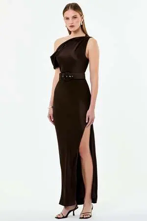 NICHOLAS The Eartha Dress By - Cacao