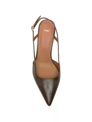Maje Pointed-toe Slingback Pumps
