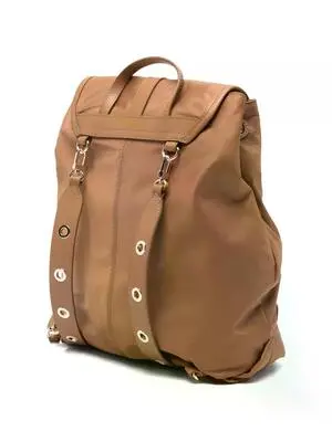 Maje Leather Trimmed Backpack