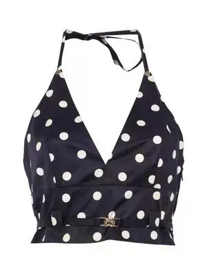 Maje Halterneck Top - Blue
