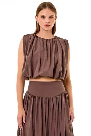 NICHOLAS Nadira Top - Chocolate