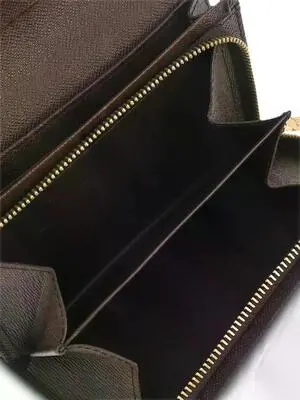 LOUIS VUITTON 2009 Damier Ebène Porte Monnaie Billets Trésor Wallet