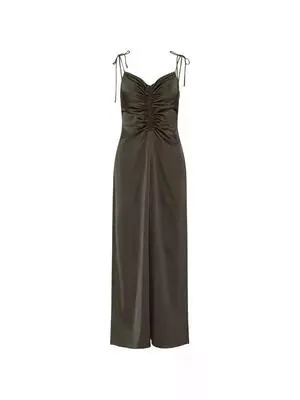 ROTATE BY BIRGER CHRISTENSEN V-neck Slip Maxi Dress