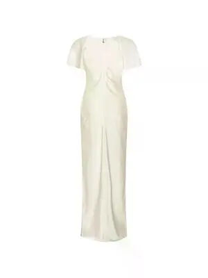 ROTATE BY BIRGER CHRISTENSEN Ruffled Maxi Dress - Neutrals