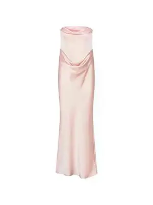 ROTATE BY BIRGER CHRISTENSEN Strapless Maxi Dress - Pink