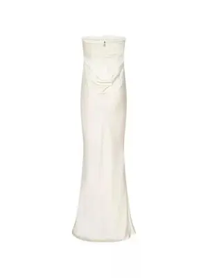 ROTATE BY BIRGER CHRISTENSEN ROTATE BIRGER CHRISTENSEN Strapless Corsage Maxi Dress Neutrals