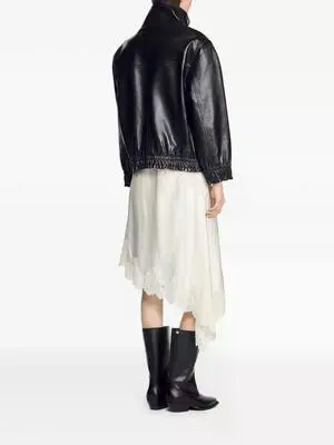 Sandro Lambskin Leather Jacket