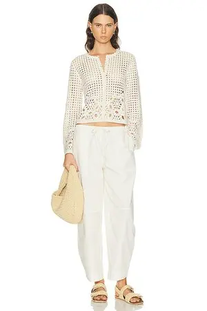 FRAME The Postcard Cardigan - Cream