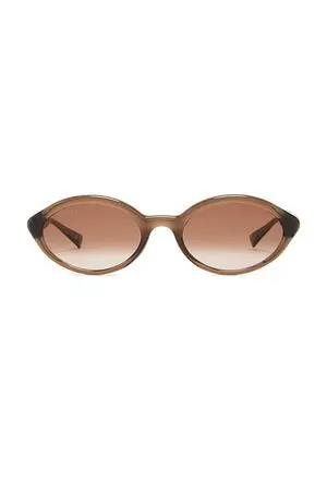 Gucci Pop Bamboo Oval Sunglasses - Brown
