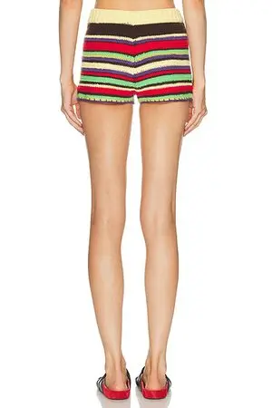 SIEDRES Renata Crochet Knit Short