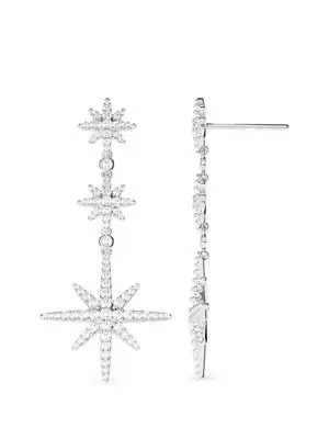 APM MONACO Triple Meteorites Earrings - Silver