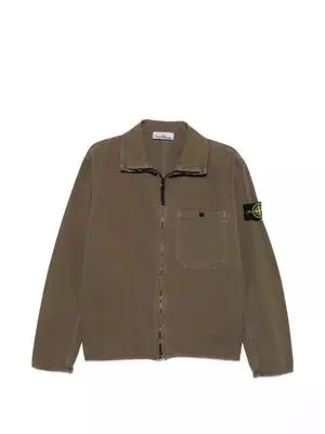 Stone Island Chest-pocket Zip-up Jacket - Brown