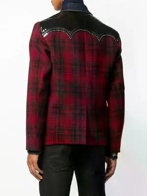 Dsquared2 Denim-trim Plaid Blazer