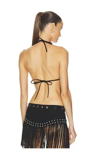 ONETEASPOON Rebel Rider Studded Suede Cami Top