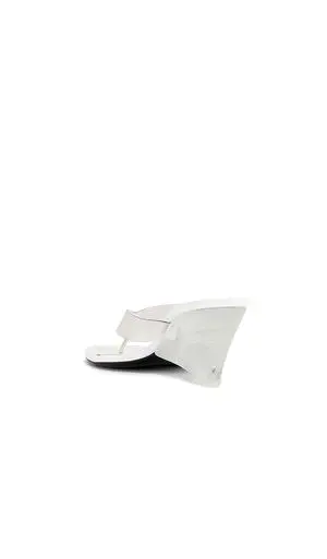 Coperni Lift Flip Flop Wedge Sandal - Clear