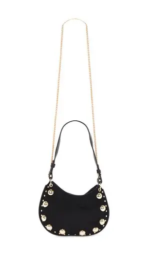 Faux Suede Top Handle Bag