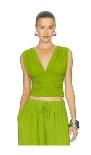 NICHOLAS Karis Georgette Top - Leaf