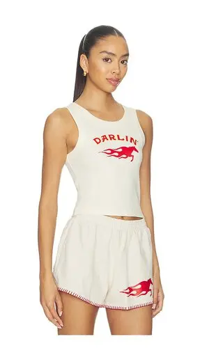 DARLIN Hot Bronc Crop Tank