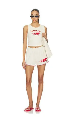 DARLIN Hot Bronc Crop Tank
